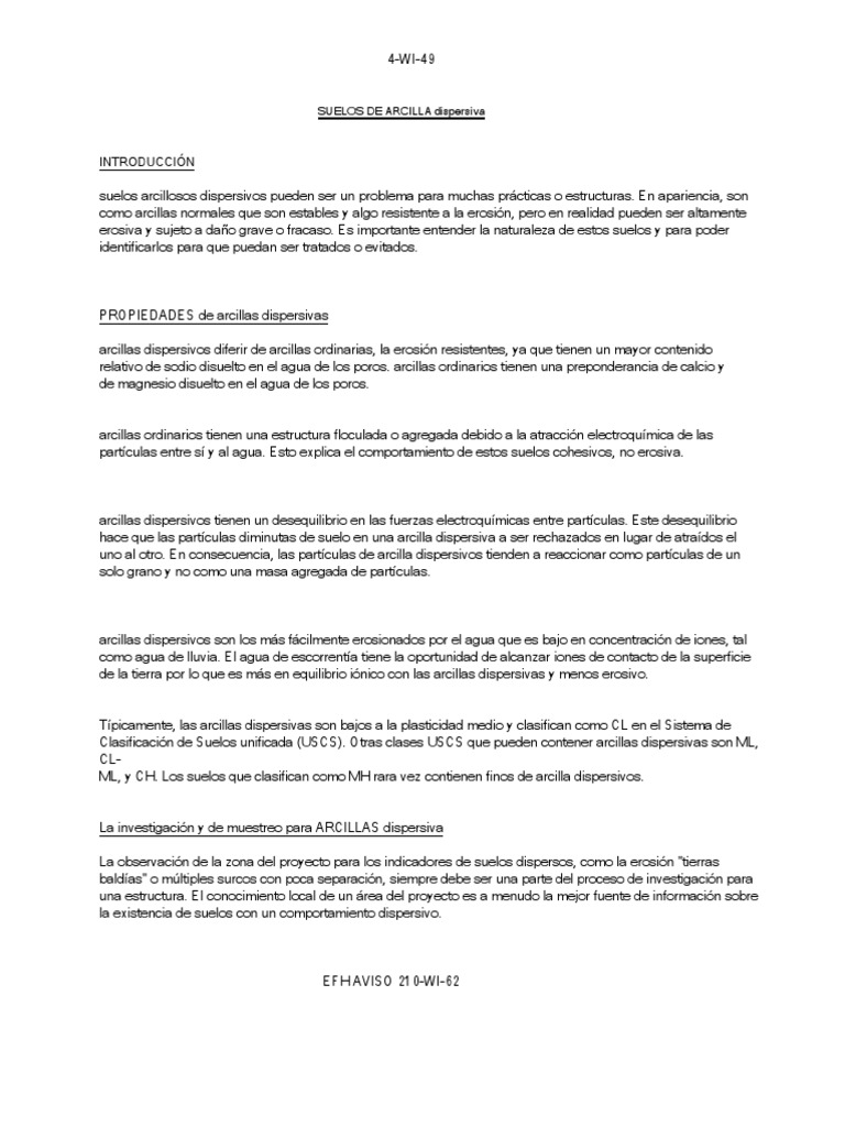 ASTM D6572 Suelos Dispersivos - En.es | PDF | Arcilla | Erosión