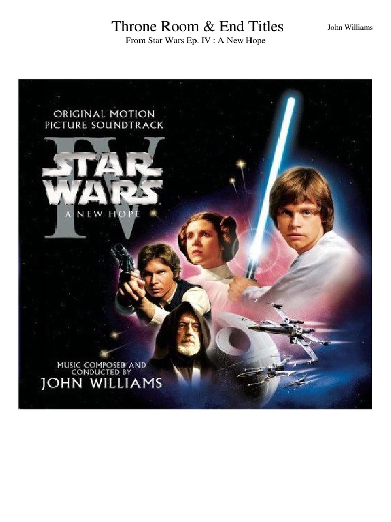 Throne Room & End Titles: From Star Wars Ep. IV: A New Hope | PDF ...
