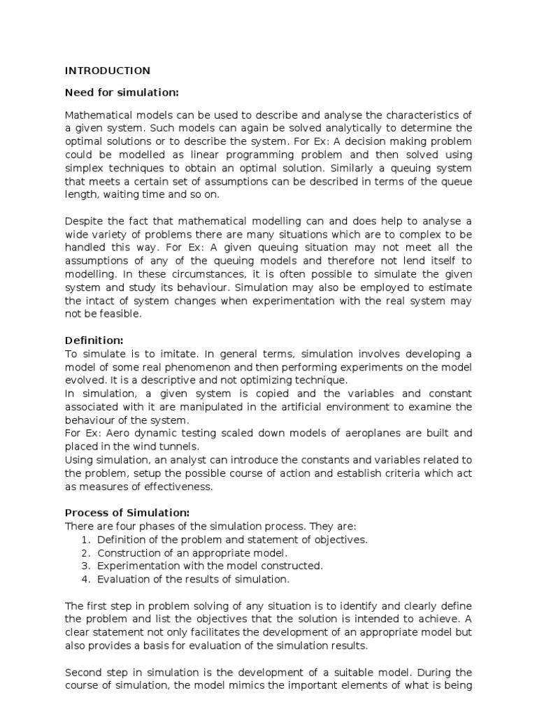 Quantitative Techniques | PDF | Mathematical Model | Simulation