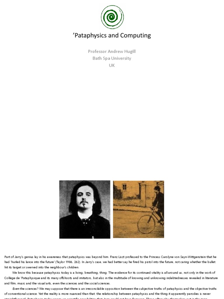 Pataphysics and Computing | PDF | Resource Description Framework ...