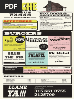 Animal Calzada Menu 10OCT2022 | PDF | Salsa | Taco