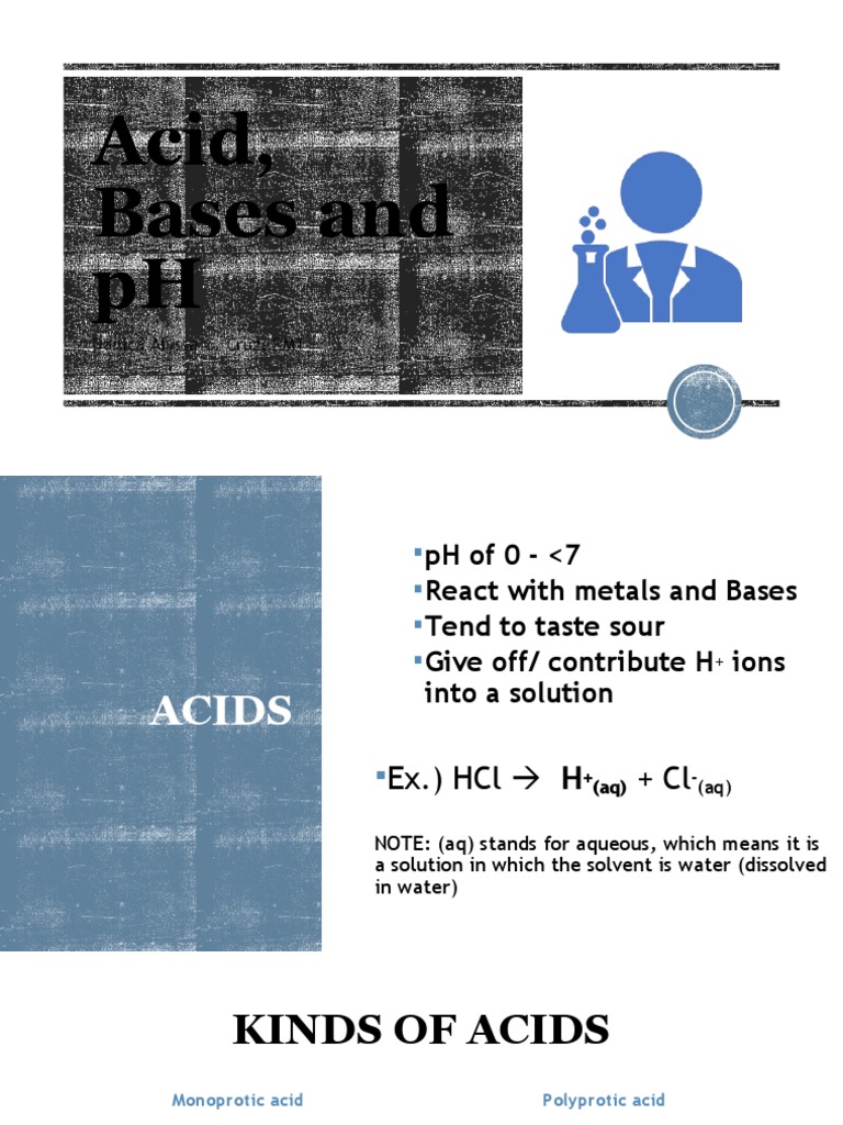 ACID, BASES AND PH | Download Free PDF | Ph | Acid