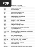 Banking Abbreviations Terms by BCS Daily | PDF