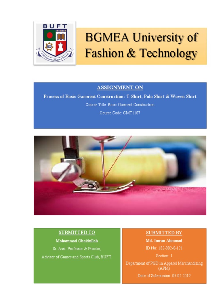 Basic Garment Construction | PDF | T Shirt | Shirt