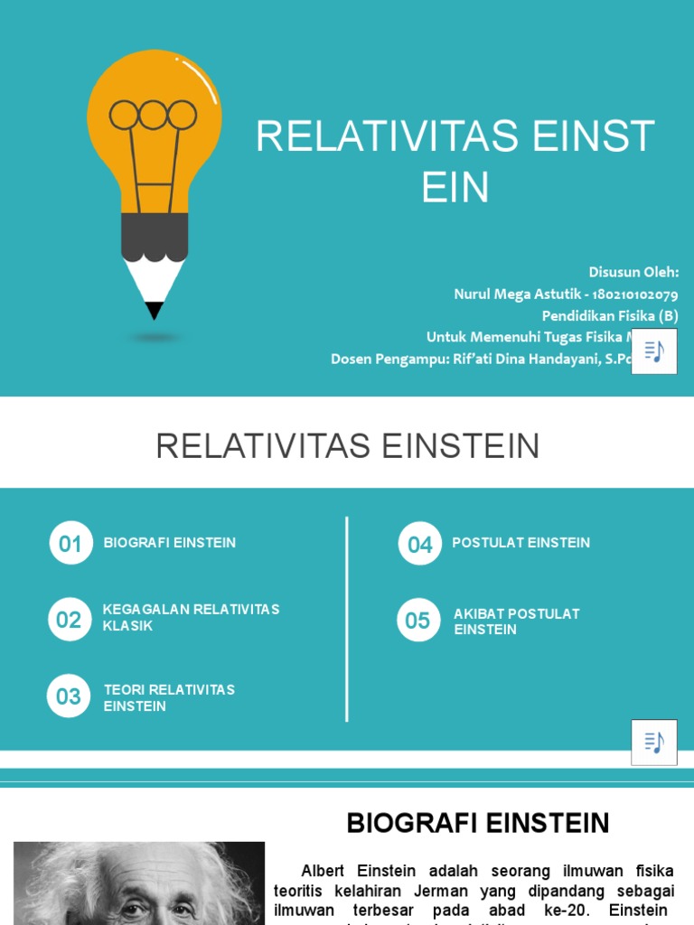 Relativitas Einstein | PDF