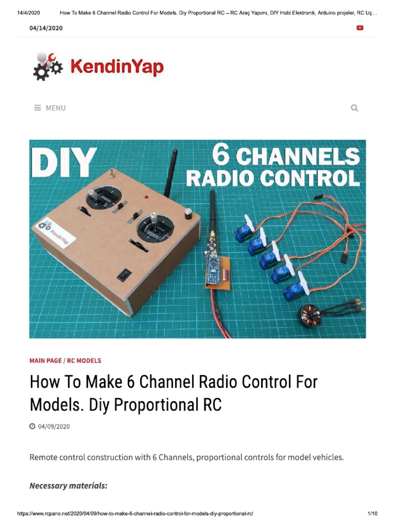 How To Make 6 Channel Radio Control | PDF
