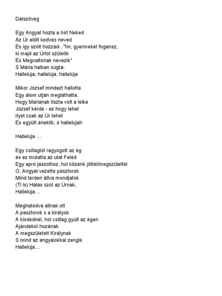 Halleluja Text Nou | PDF