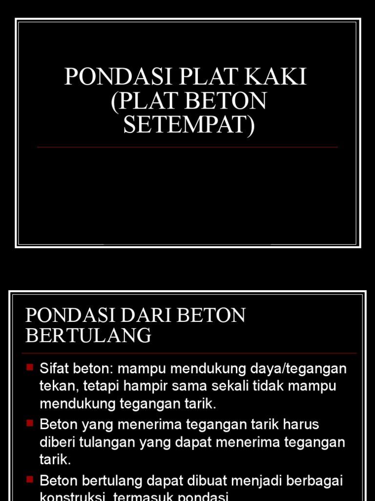 5 Pondasi Plat Setempat | PDF