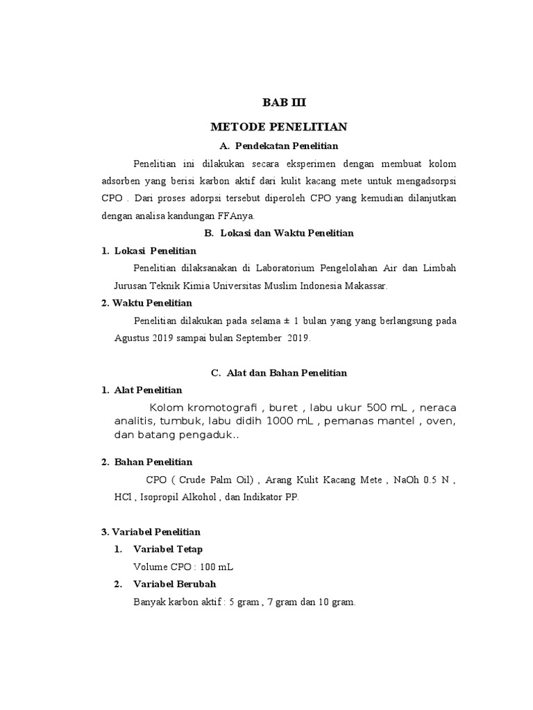 Bab 3 Proposal | PDF