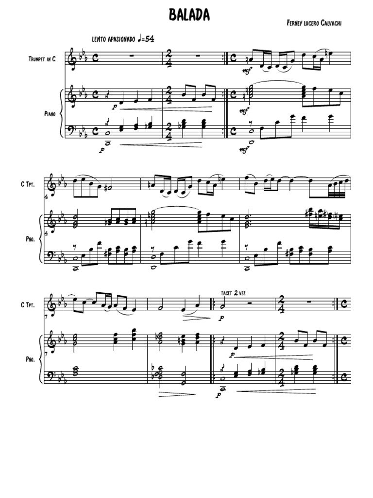 BALADA - Score PDF | PDF