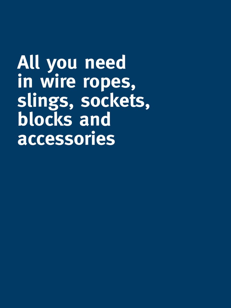 Certex Product Catalogue Chapter 001 PDF | PDF | Rope | Wire