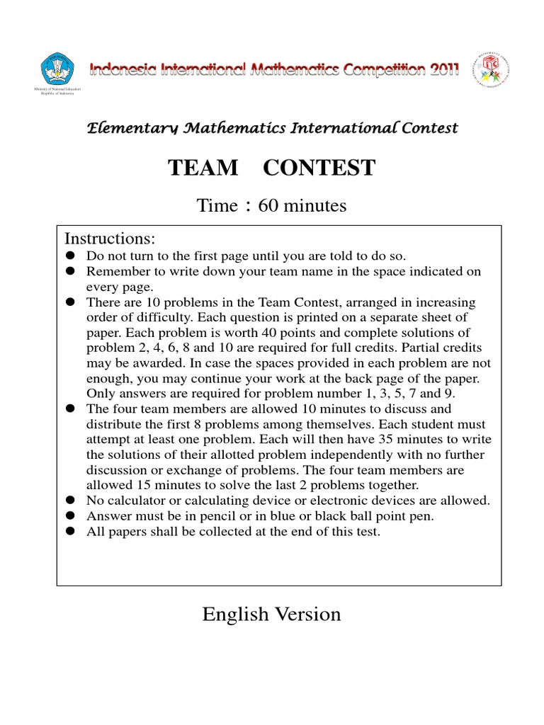 Team Contest: Timeĉ60 Minutes | PDF | United States Postal Service ...