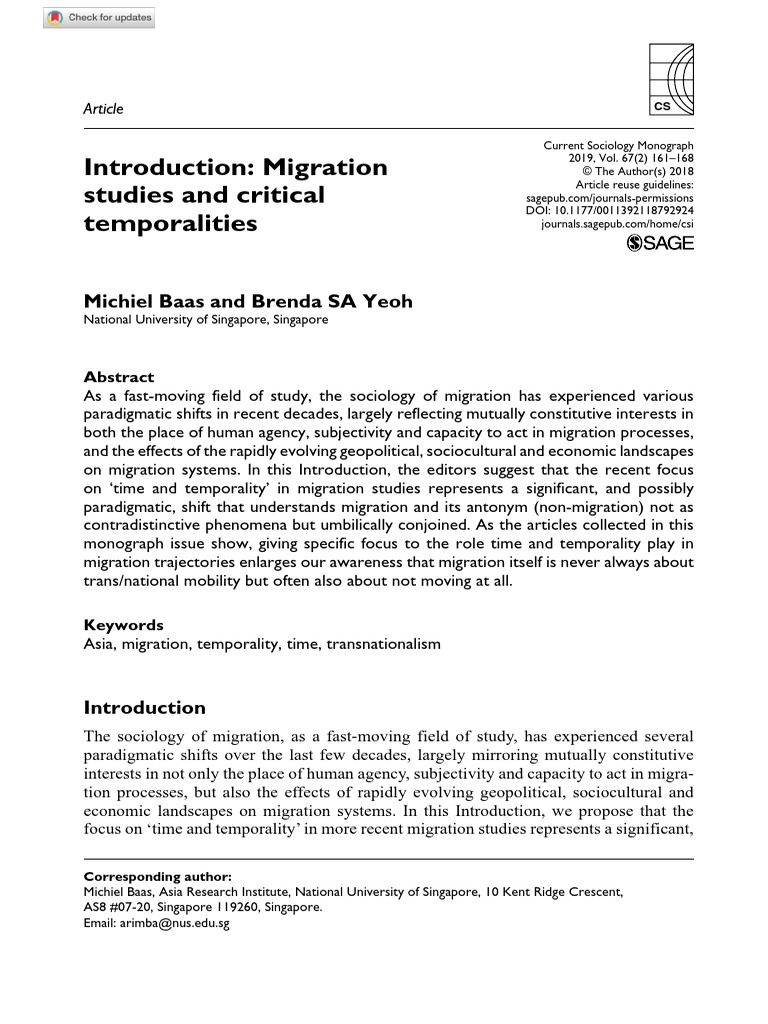Migration and Mobility | PDF | Human Migration | Migrant Worker