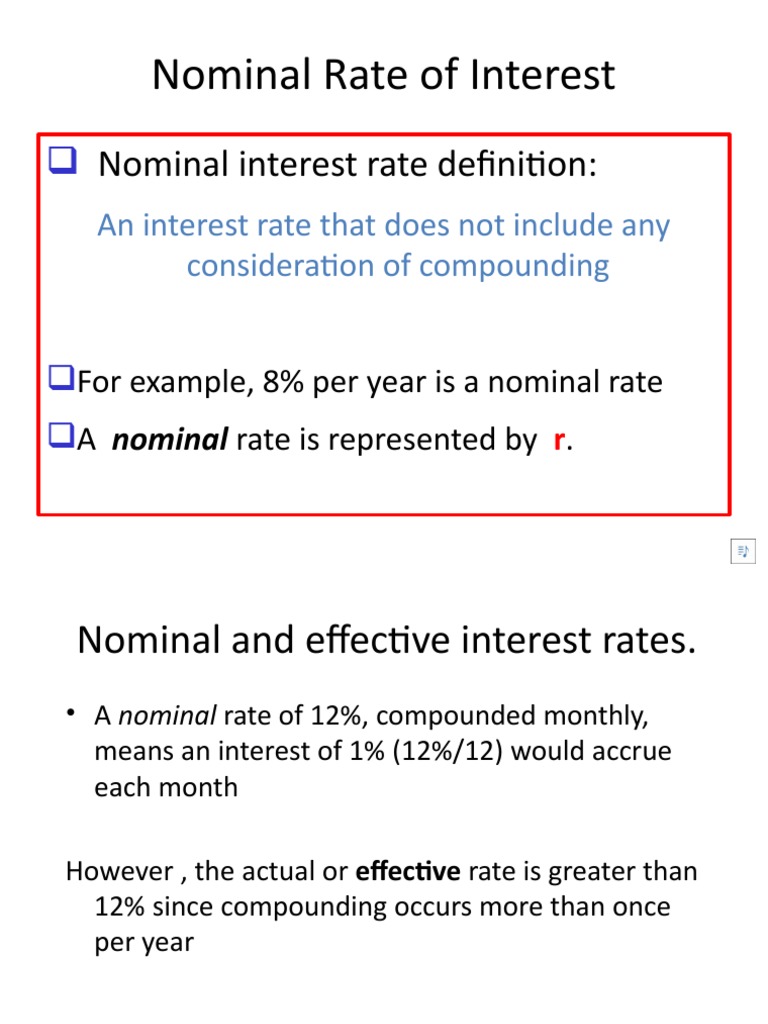 Lec4-Nominal-Effective Rates-Plus Audio | PDF | Compound Interest ...