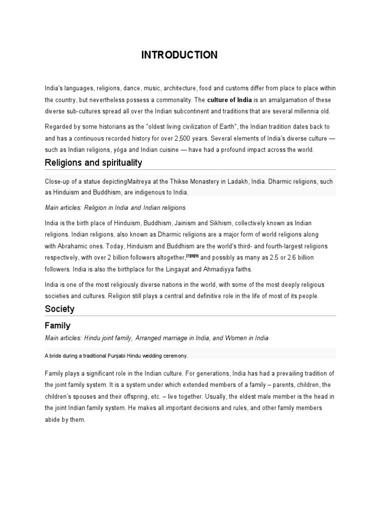 Introduction | PDF | Family | Marriage