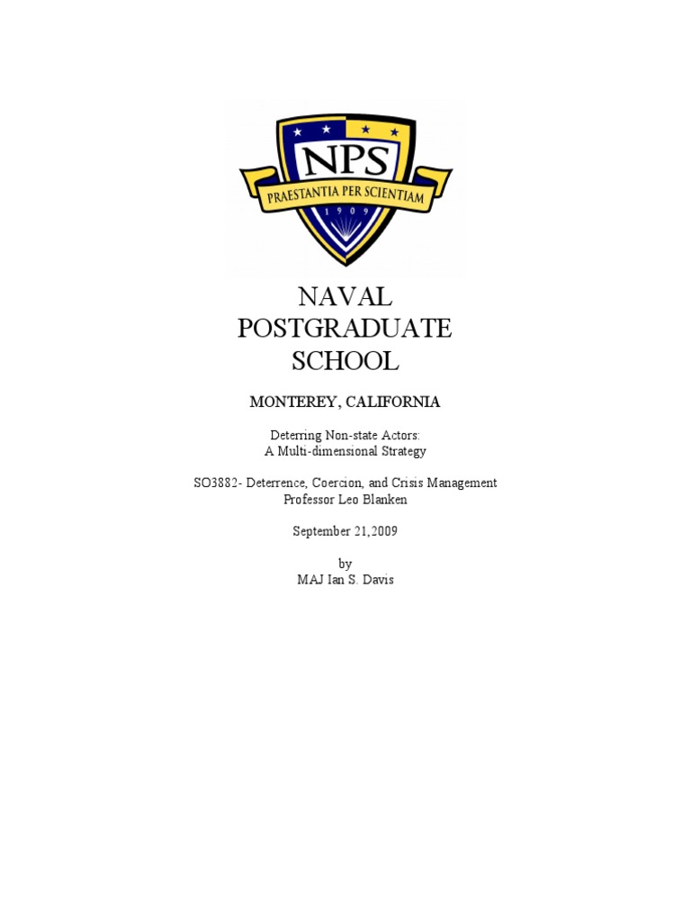 Deterring Non-State Actors (Davis) | Download Free PDF | Social Policy ... Deterring Non-State Actors (Davis) | Download Free PDF | Social Policy ...