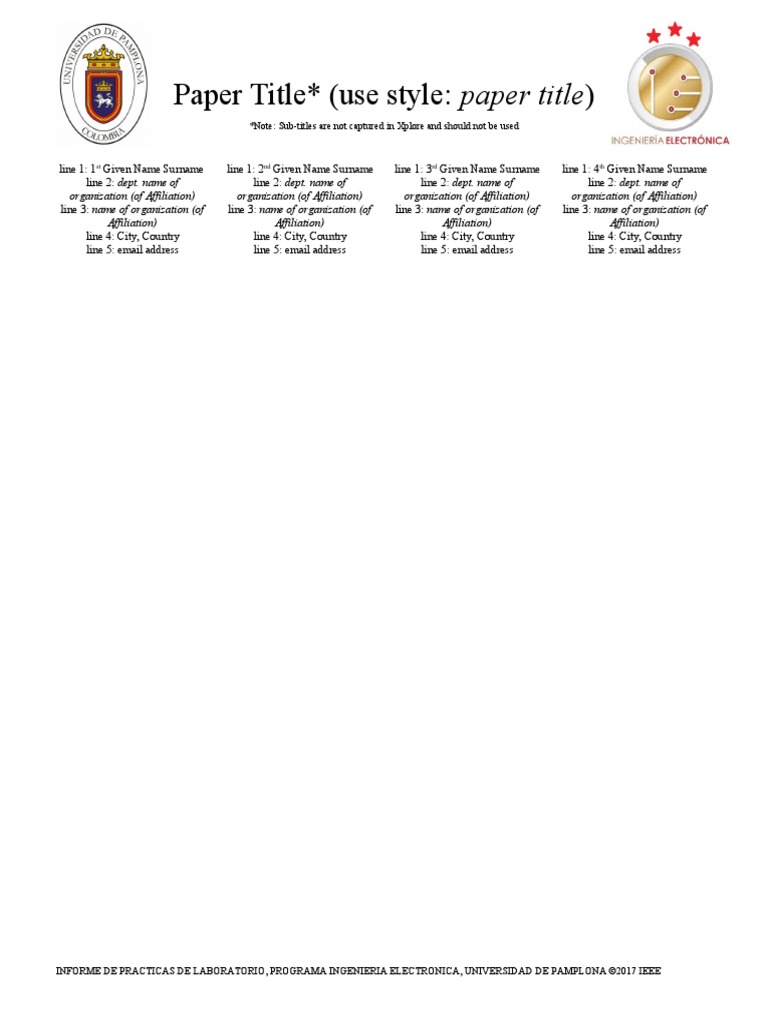 Paper Title (Use Style: Paper Title) | PDF | International System Of ...