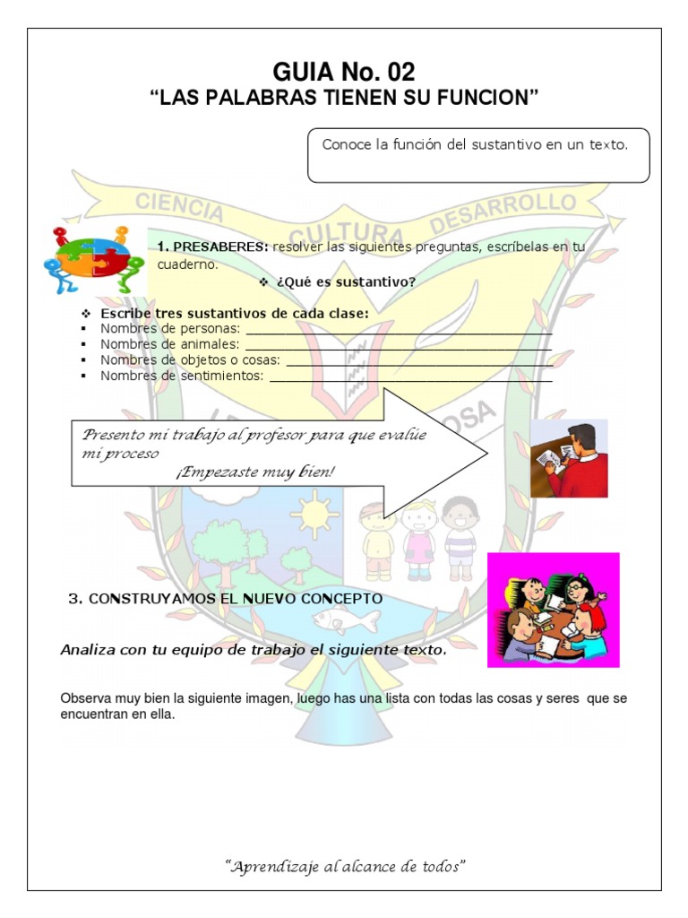Guia 2 Que Es El Sustantivo | PDF | Sustantivo | Género gramatical