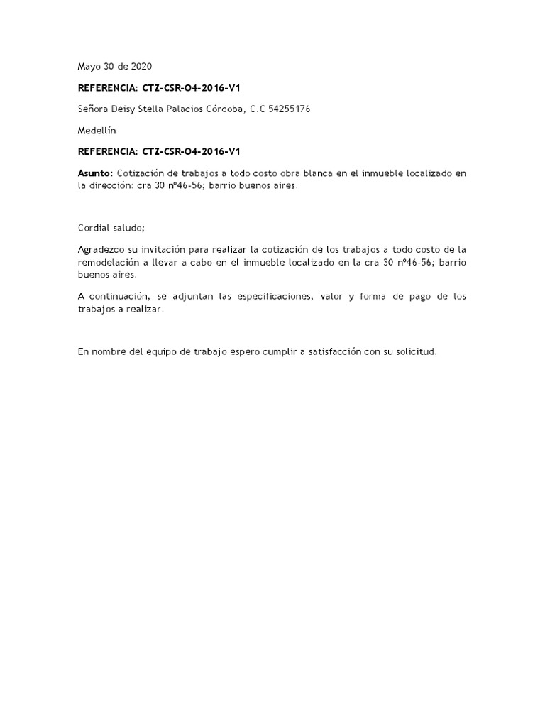 Cotización Estela Palacios | PDF | Construyendo tecnología | Sectores ...