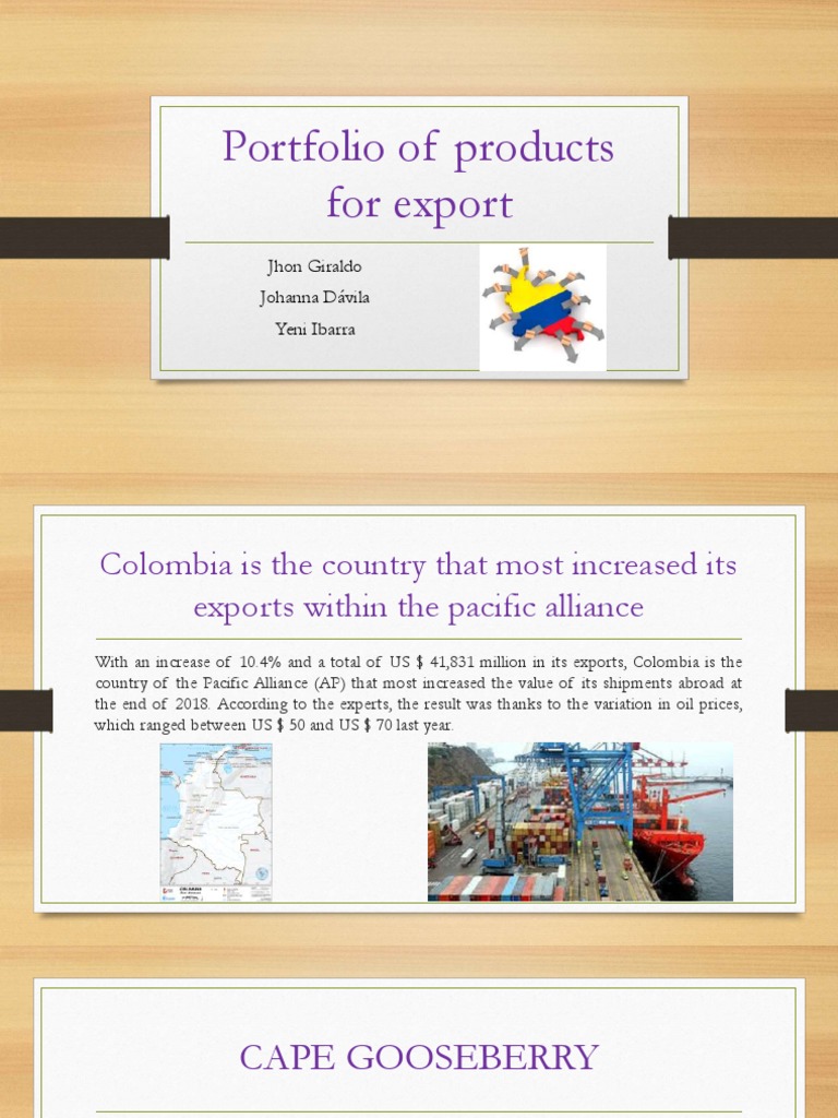 Portfolio of Products For Export | PDF | Edible Plants | Fruit
