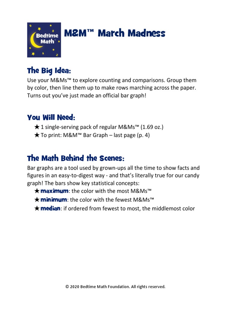 M&M™ March Madness: The Big Idea | PDF | Theoretical Computer Science ...