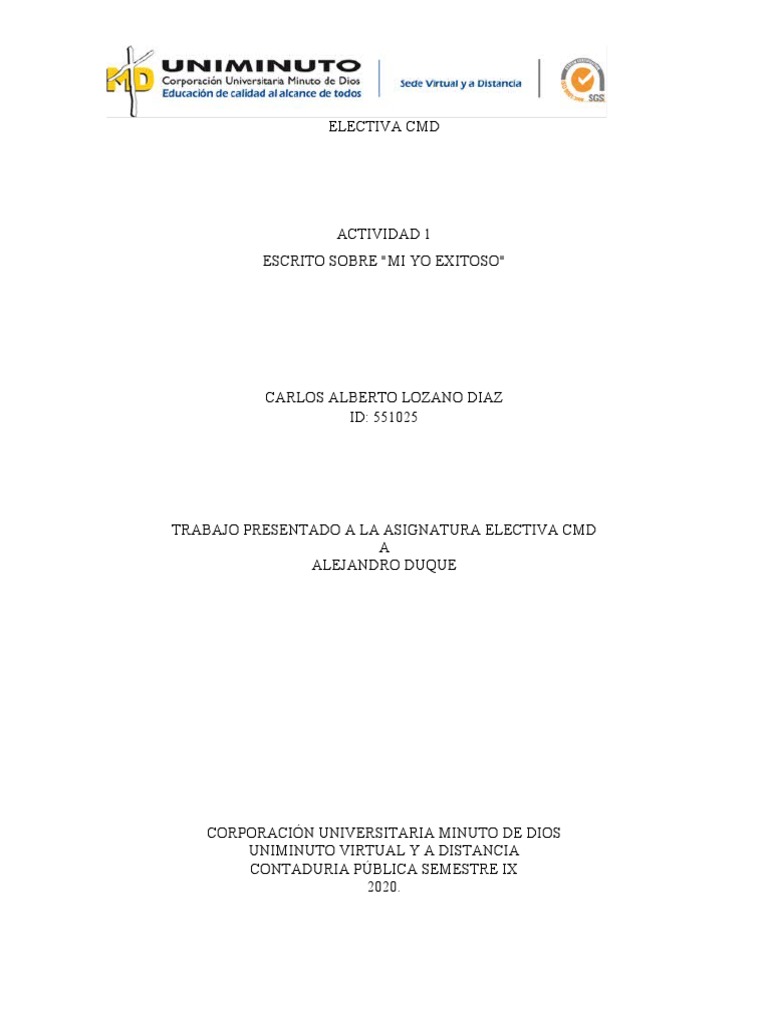 Electiva Cmd-Actividad # 1 | PDF