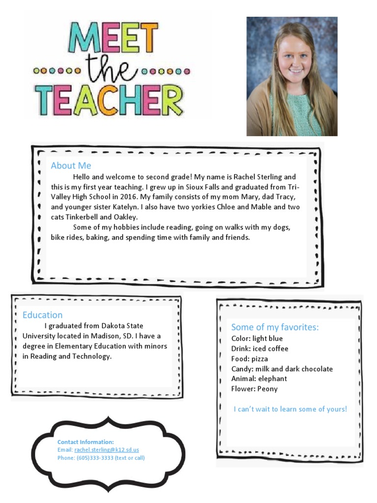Meet The Teacher | PDF