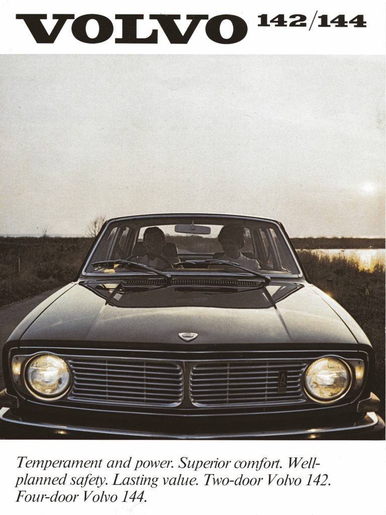 Volvo 140 Series, 4 Page Brochure, UK, 1969. | PDF