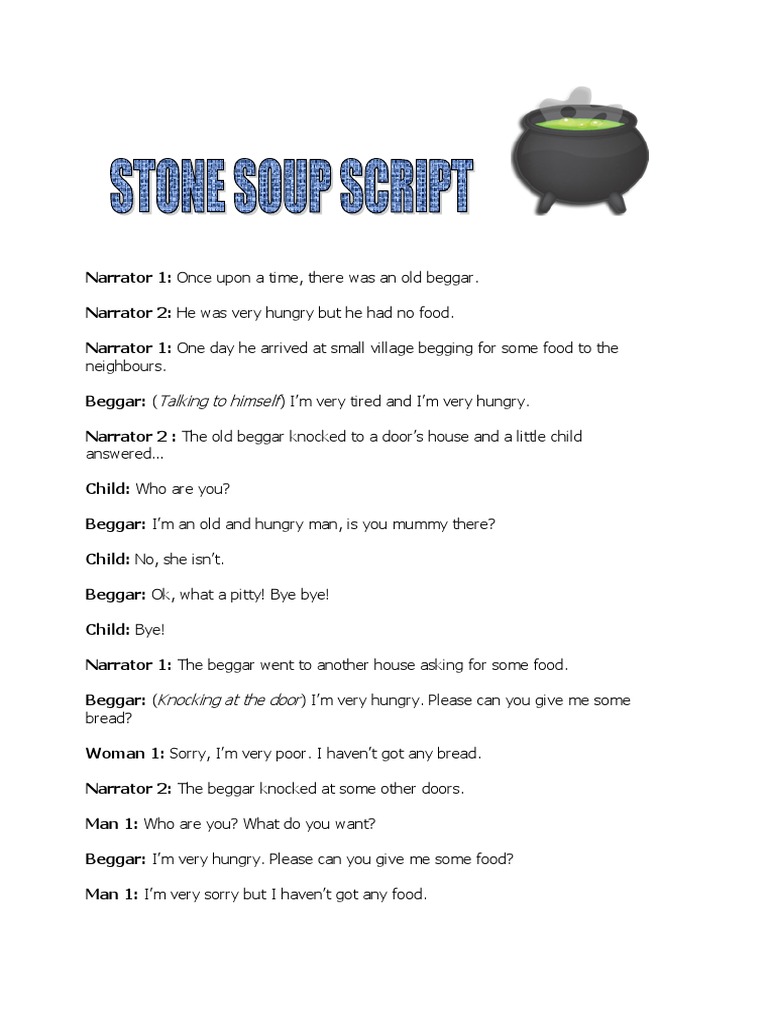 Stone Soup Script PDF | PDF | Foods