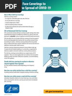 CDC - Cloth Face Mask | PDF | Clothing | Textiles