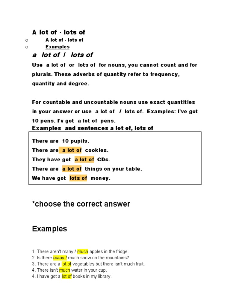 A Lot of | PDF
