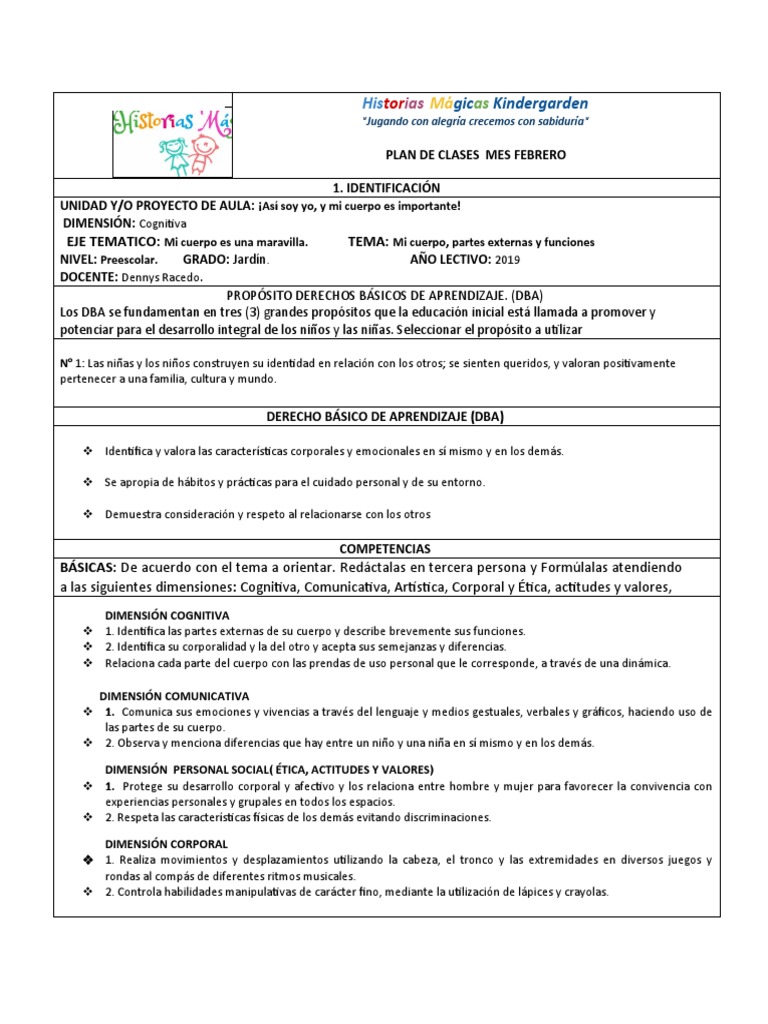 Planeacion de Febrero | PDF | Educación de la primera infancia ...