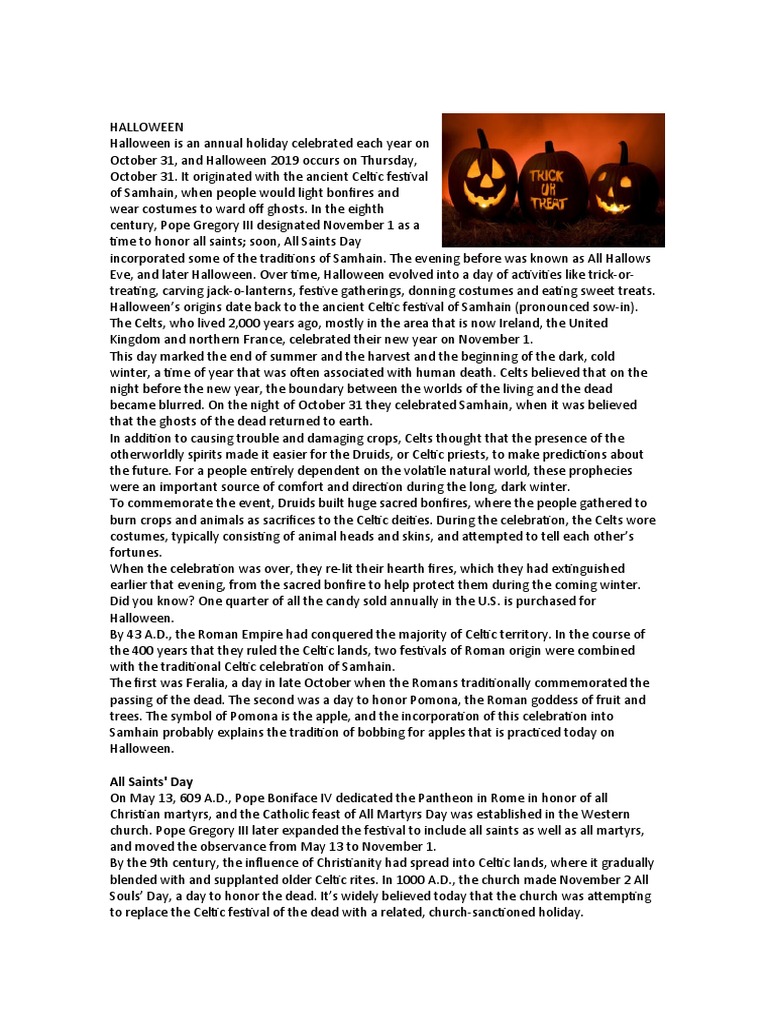 Halloween | PDF | Halloween | Trick Or Treating