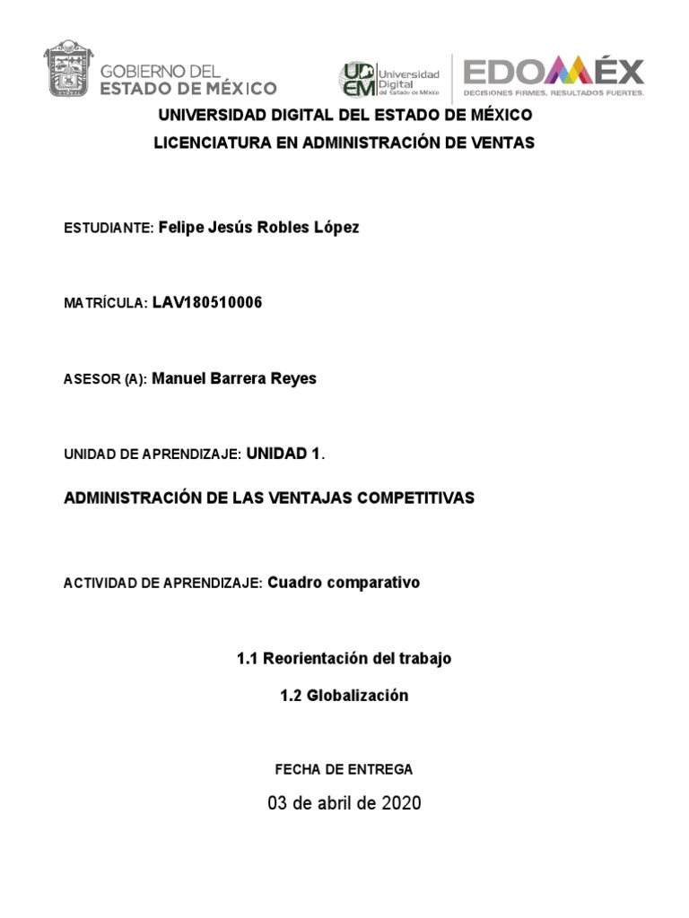 Cuadro Comparativo Tlcan/tmec | Tratado de Libre Comercio ...