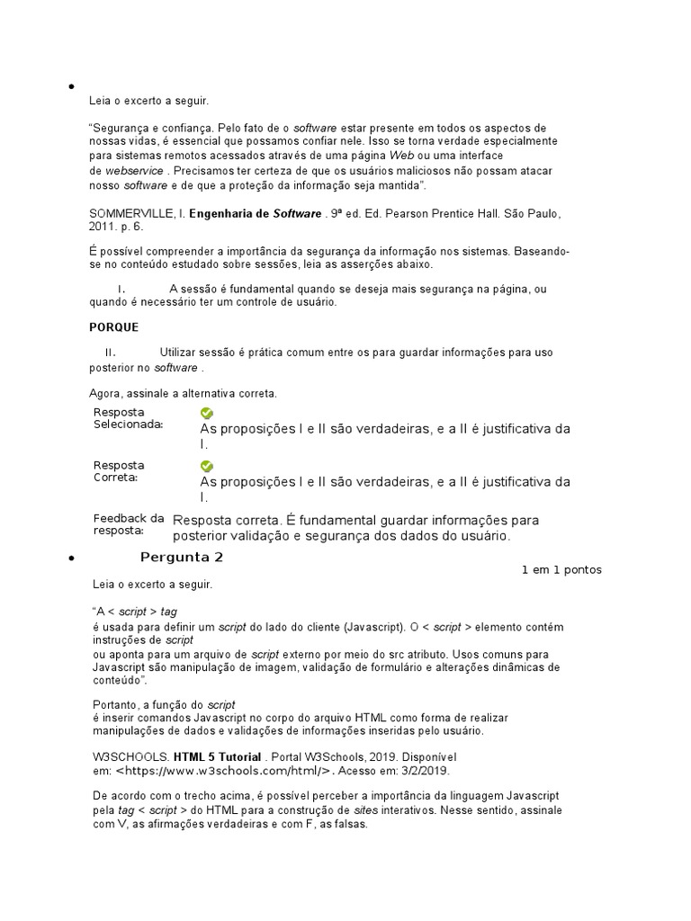 Desenvolvimento de Software para Web - Atividade 4 | PDF | SQL | Html