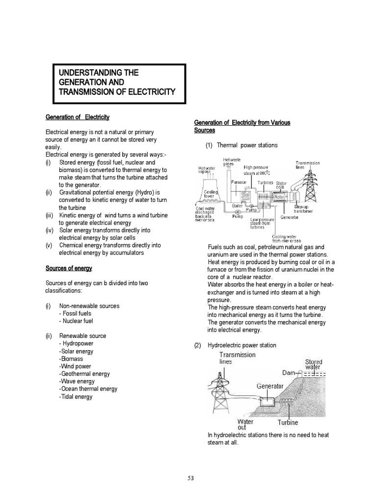 Understanding Transmission of Electricity | PDF | Electric Power ... Understanding Transmission of Electricity | PDF | Electric Power ...