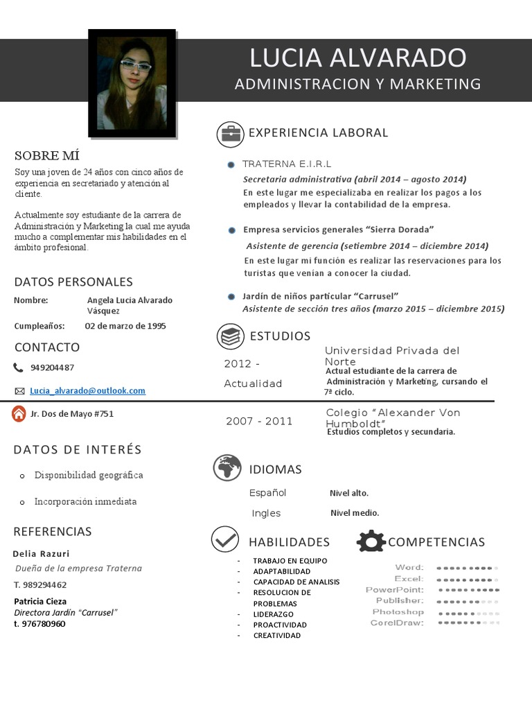 CV Lucia | Descargar gratis PDF | Business | Economias
