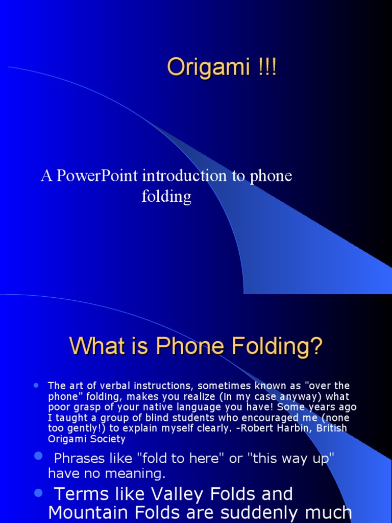 Origamipowerpoint | PDF | Origami | Teaching Mathematics