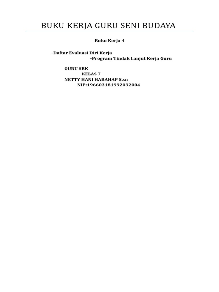 Evaluasi & Program Guru SBK Kelas 7 | PDF | Kesehatan Holistik