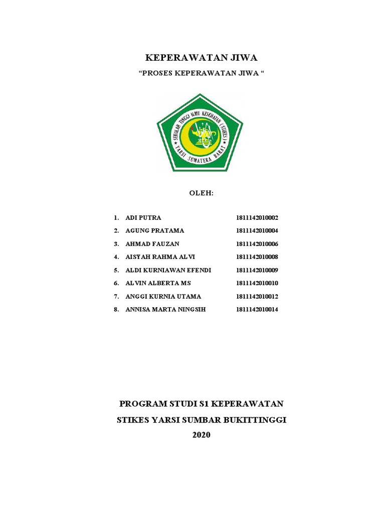 Proses Keperawatan Jiwa | PDF | Karier & Perkembangan | Pengembangan Diri
