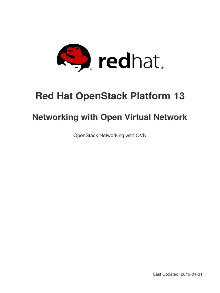 Red Hat Openstack Platform 13: Networking With Open Virtual Network ...