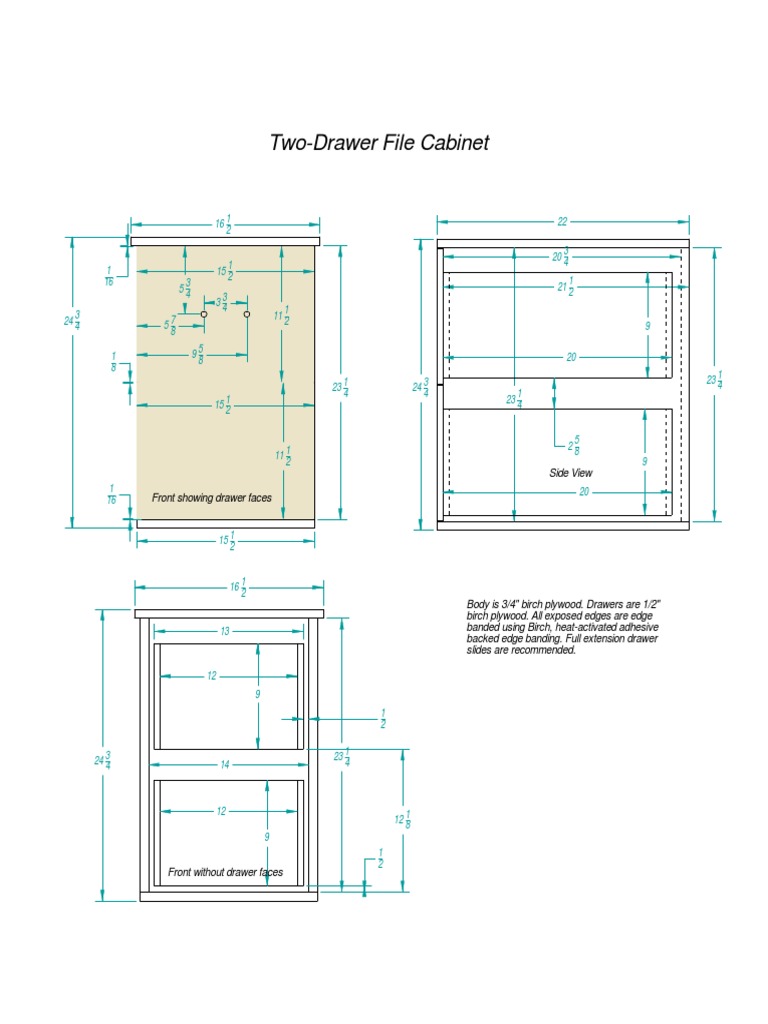 File Cabinet Plans | PDF | Furniture | Interior Design