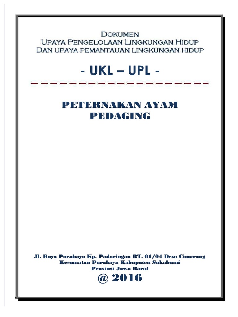 (PDF) Ukl Upl Peternakan Ayam - Compress PDF | PDF
