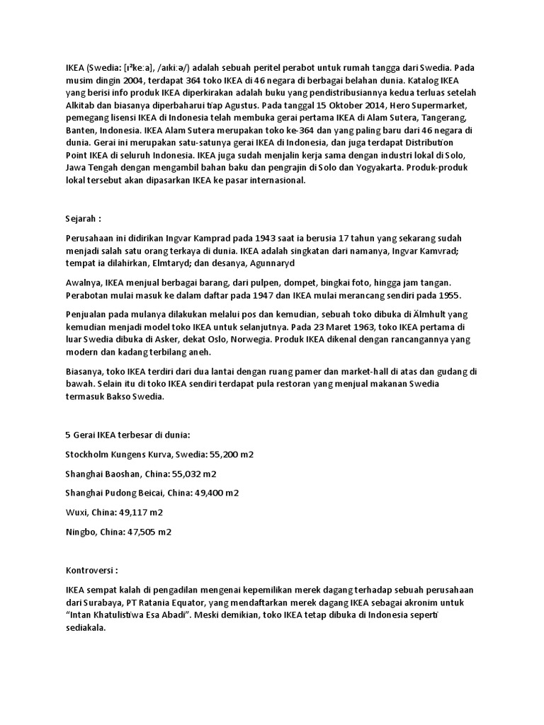 IKEA | PDF