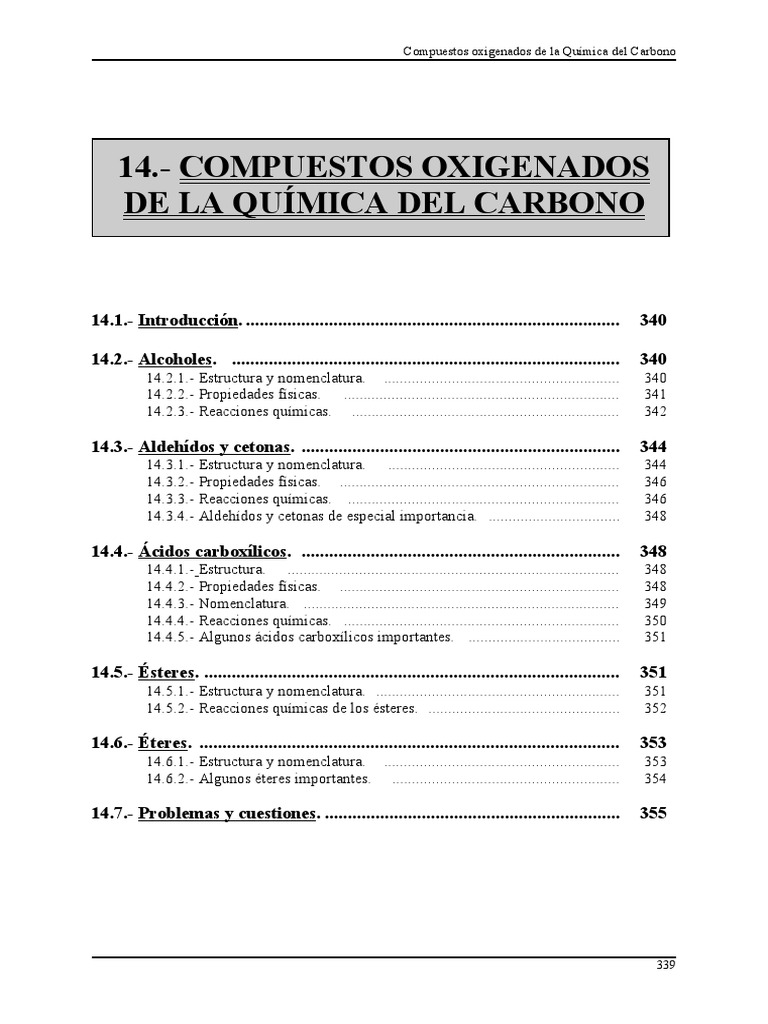 Oxygen-Containing Organic Compounds of Carbon Chemistry: A Guide to ...