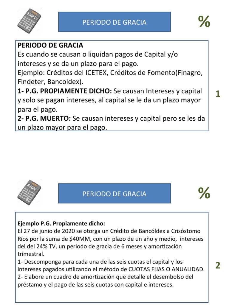Presentación Periodo de Gracia | PDF