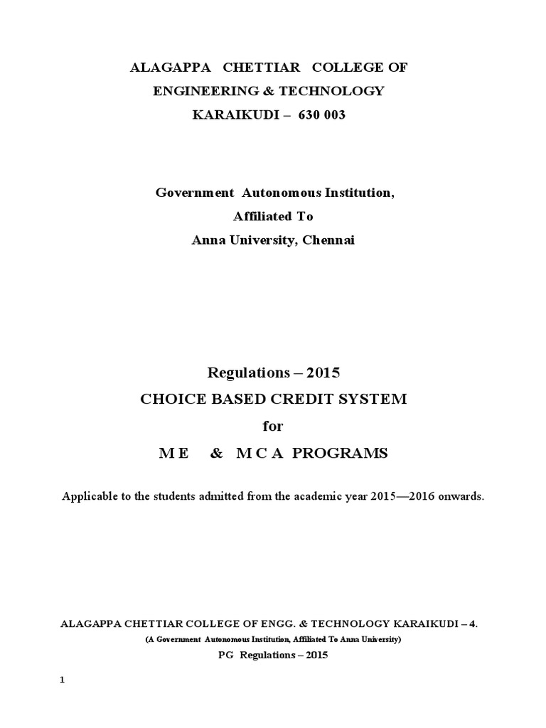 Alagappa Chettiar College of Engineering & Technology KARAIKUDI - 630 ...