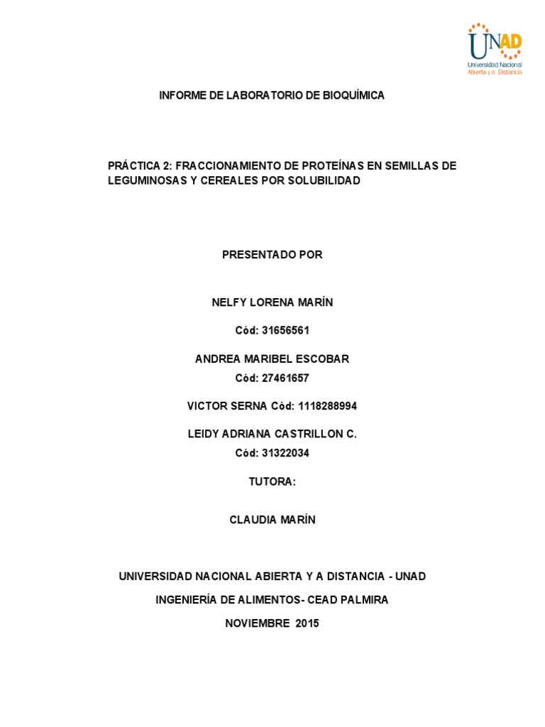 Práctica 2 - Fraccionamirento de Prote | PDF | Proteínas | Solubilidad