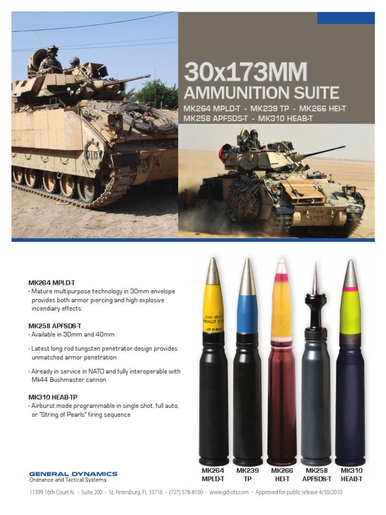 30mm APFSDS and Ammunition Overview | PDF