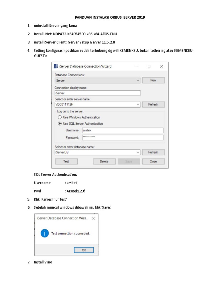 Panduan Instalasi Orbus Iserver 2019 | PDF